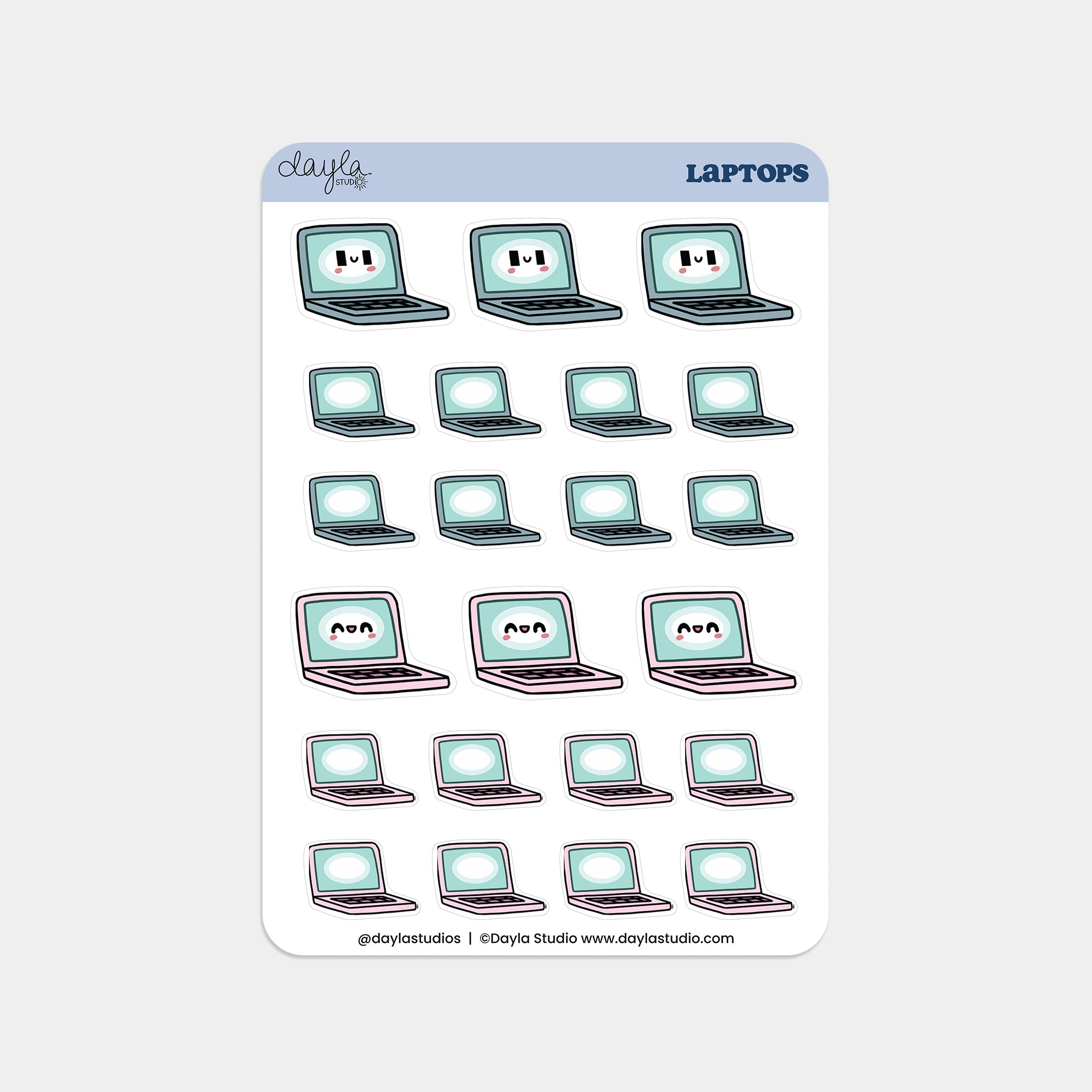"Laptops" Stickers - Planner and Journal Stickers – Dayla Studio